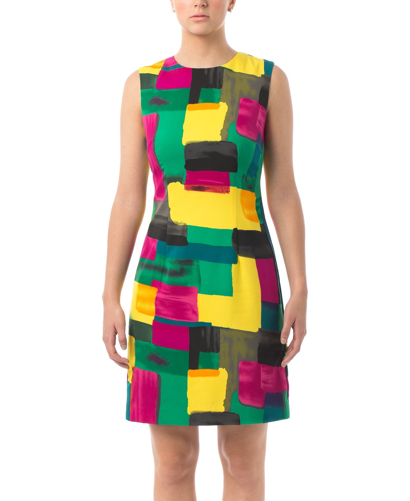 Vibrant yet classy stretch-fabric dress flatters your silhouette– BANG ...